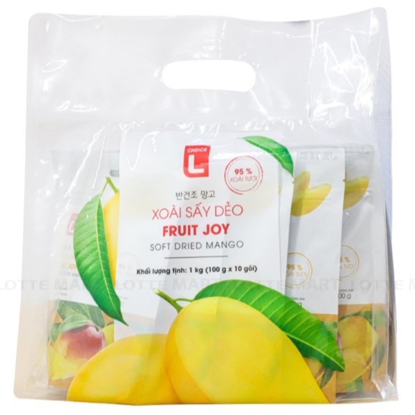 Lotte Choice L Fruit Joy Dried Mango 1kg Bag (100G x 10 Packs) | Shopee Philippines