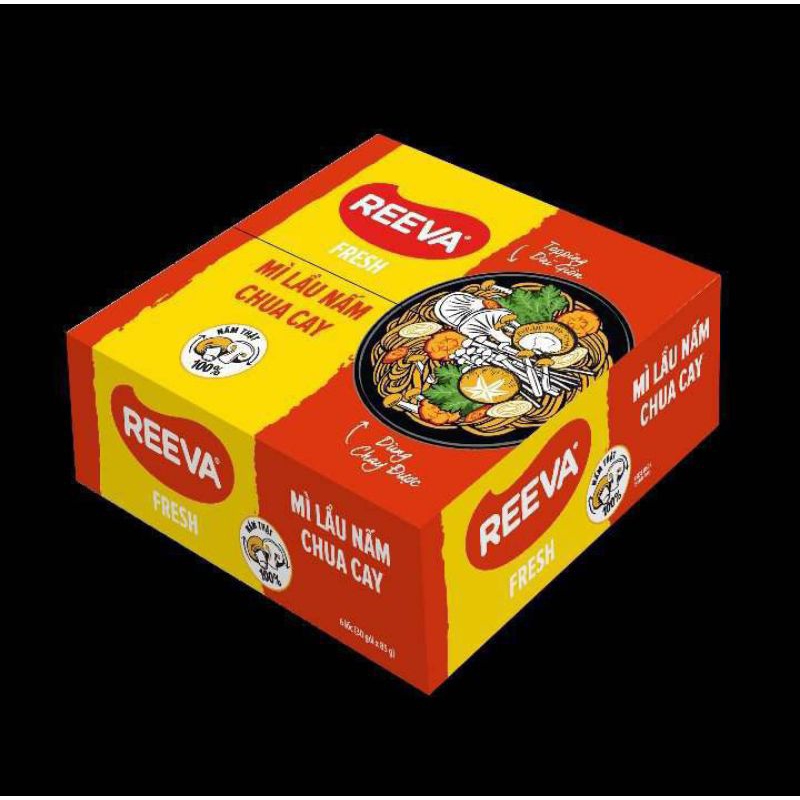 Shock DEAL 17% - Reeva Noodles Spicy and Sour Mushroom Hot Pot (Box of 30 packs of 85g) Only ...