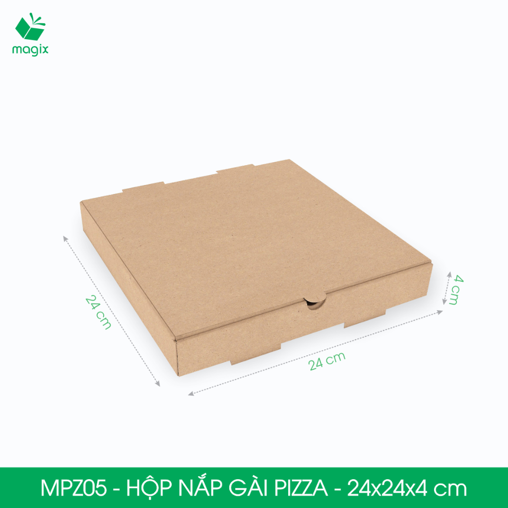 Mpz05 - 24x24x4 cm - 60 multi-purpose pizza boxes - Folding box, packing carton box, gift box ...