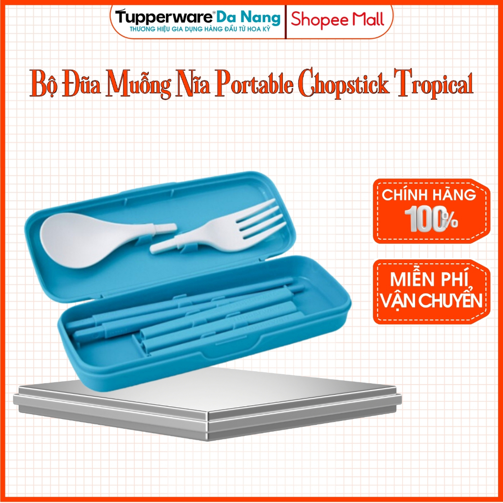 Tupperware Portable Chopstick Tropical Genuine Plastic Spoon, Fork, and ...