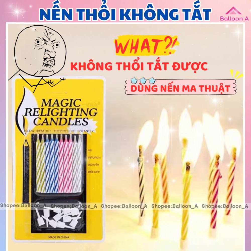 TRI Blowing Candles That Don't Go Out, Magic Candles for Birthday Fun ...
