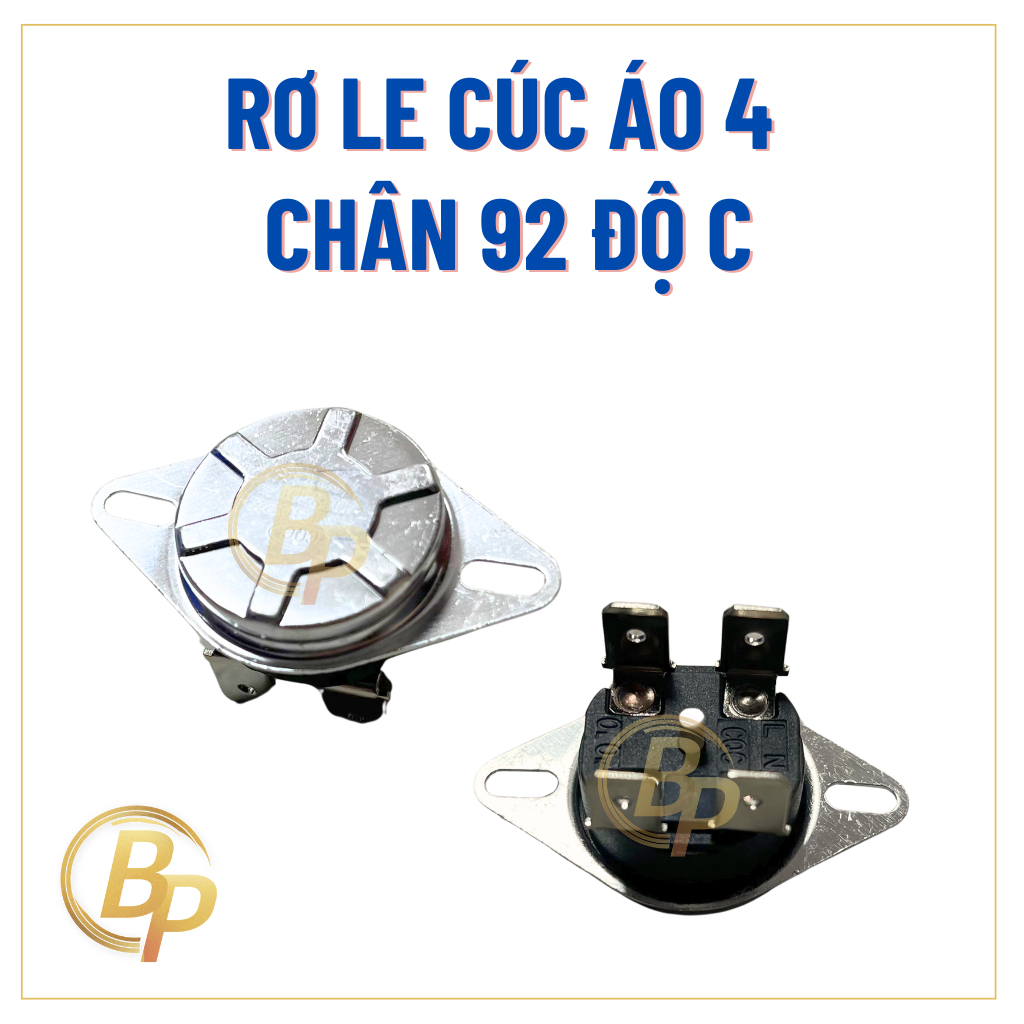 Button Relay 92 degrees Celsius - 4 pins for water heaters - Button ...