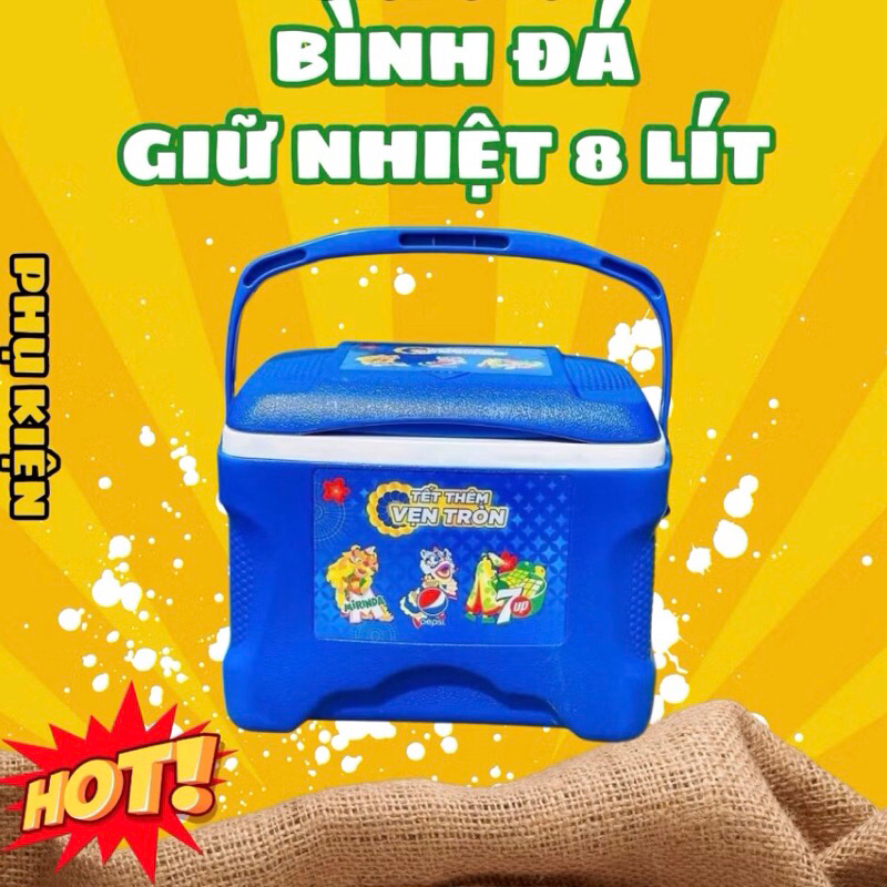 Pepsi Ice Bucket 8L keeps heat up to 24 hours with handle | Shopee ...