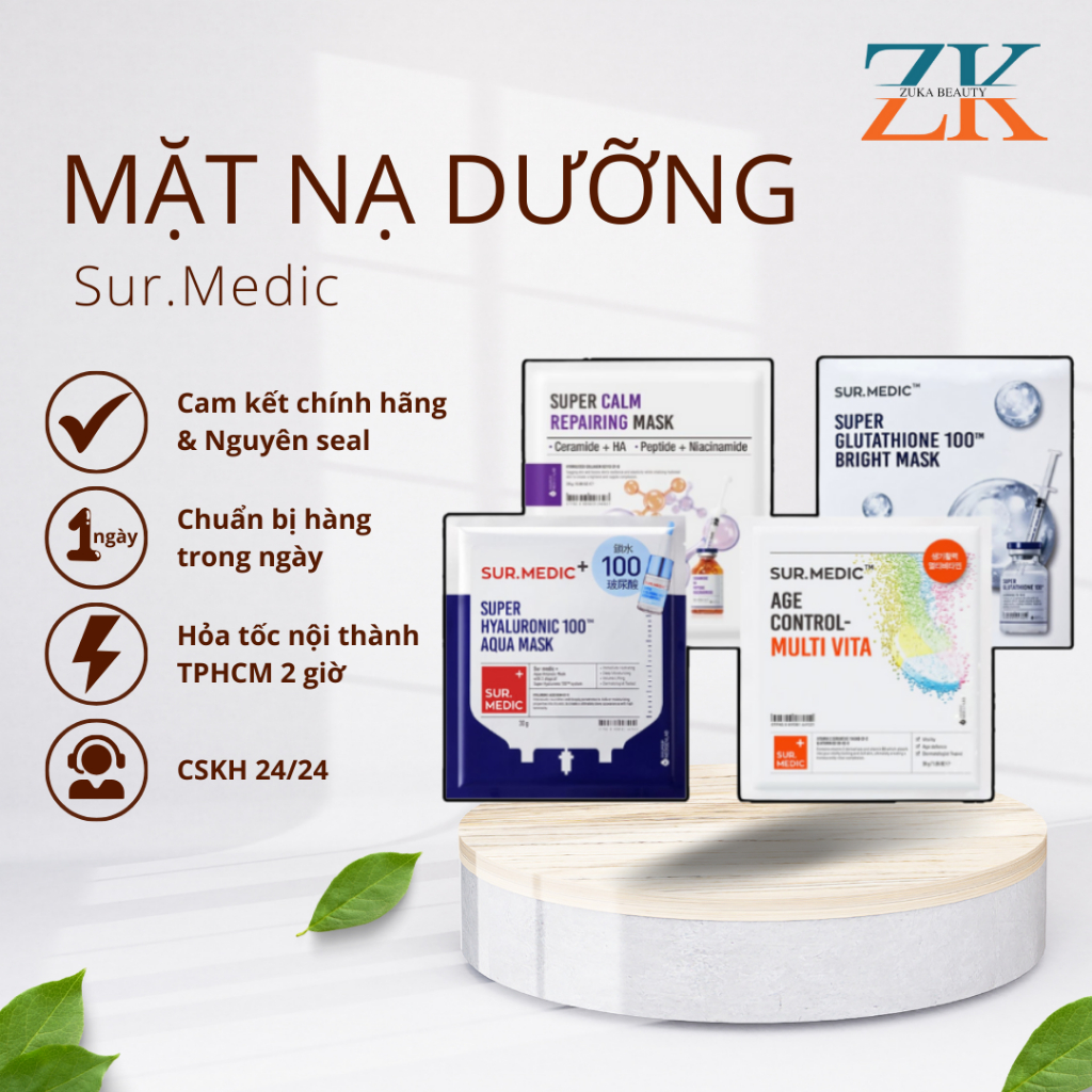 Sur.medic Super Glutathion 100 Bright Mask - Full Box (10 Pieces ...