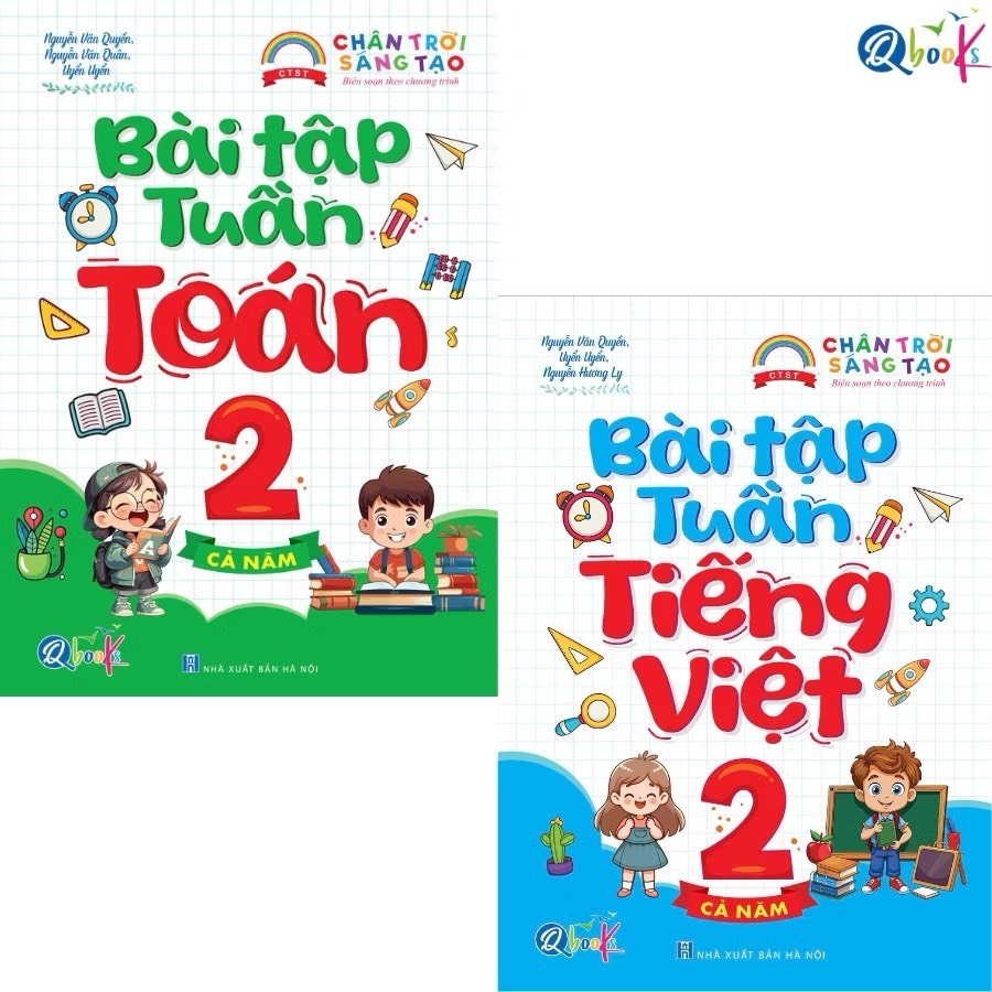 Combo of Weekly Exercises, Math and Vietnamese Tests Grade 2 - Creative ...