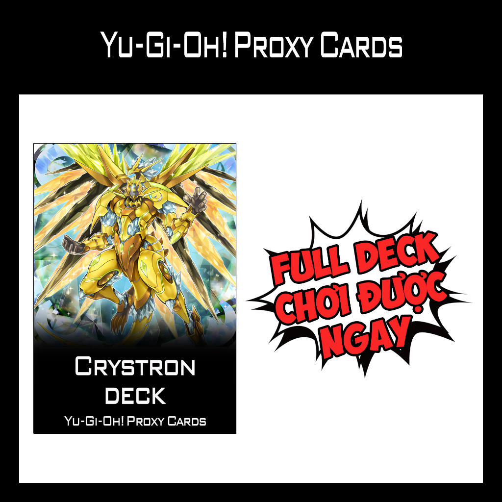 YUGIOH Cards - Crystron Deck - 1 SIDE PRINTED (60 Cards) | Shopee ...