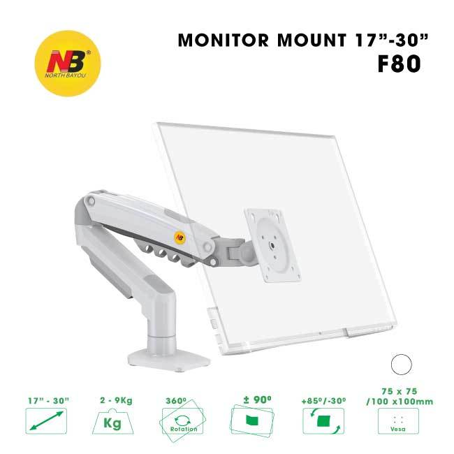 NB-F80 Monitor Mount / ARM White (Genuine Product) | Shopee Philippines