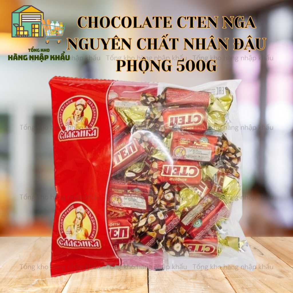 Traditional Russian Cten chocolate candy with peanuts 500g | Shopee ...