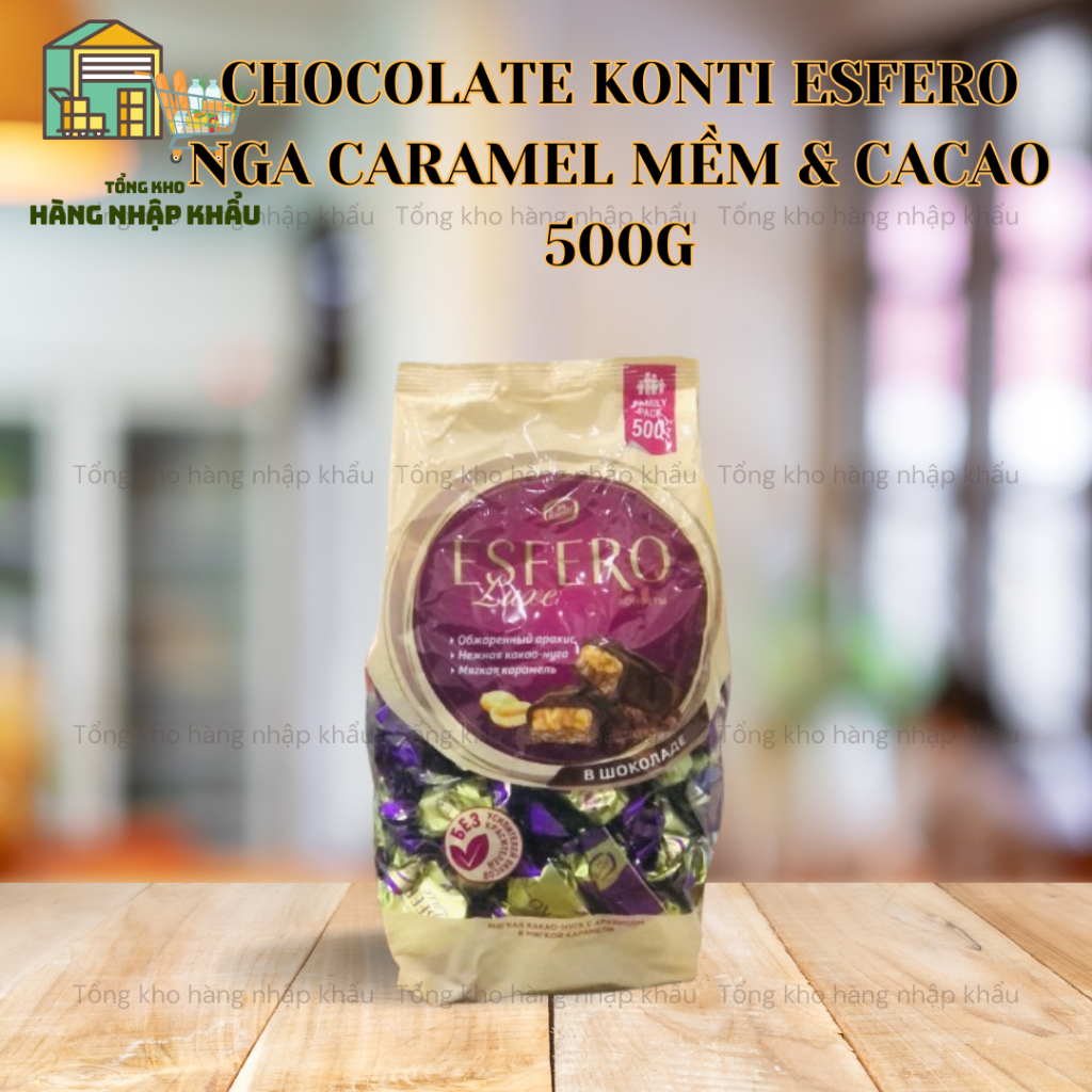 Konti Esfero soft caramel Russian chocolate candy 500g | Shopee Philippines