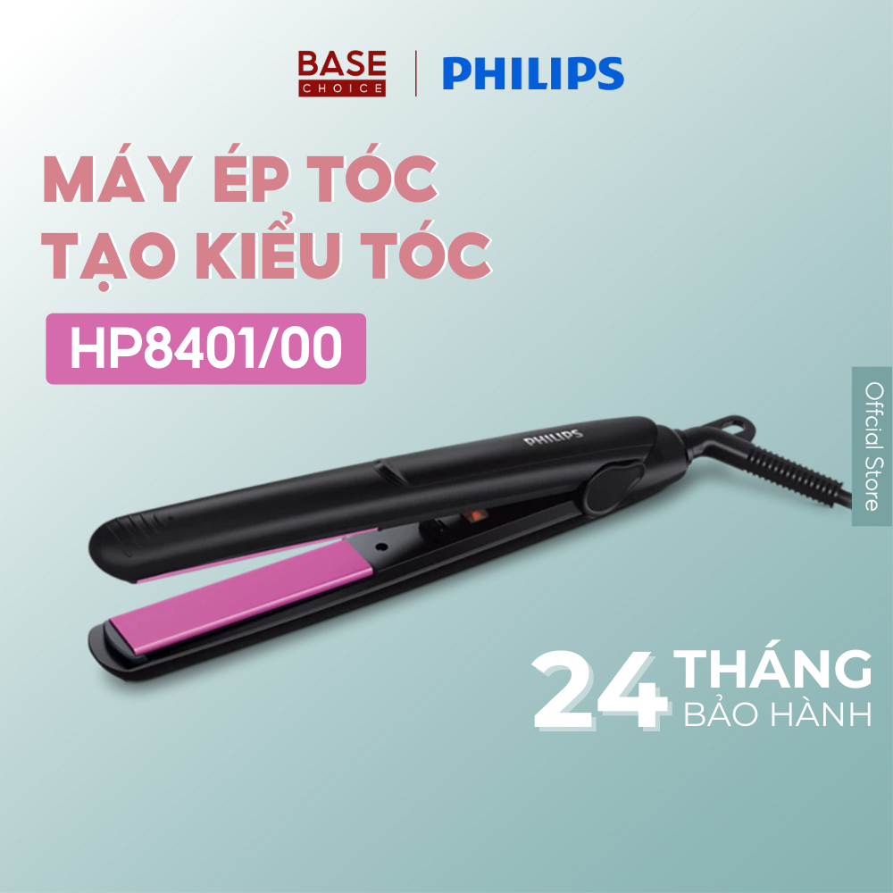 Philips HP8401 hair straightener safely reduces hair damage caused by ...