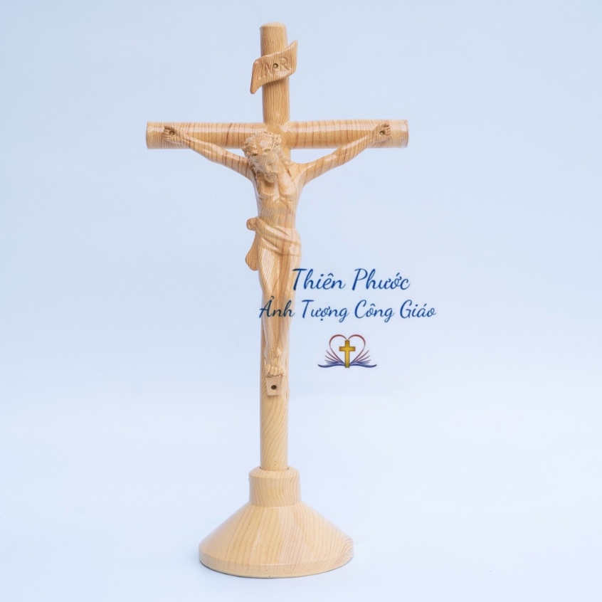 3d composite wood grain statue of the Crucifixion - Catholic statue for ...