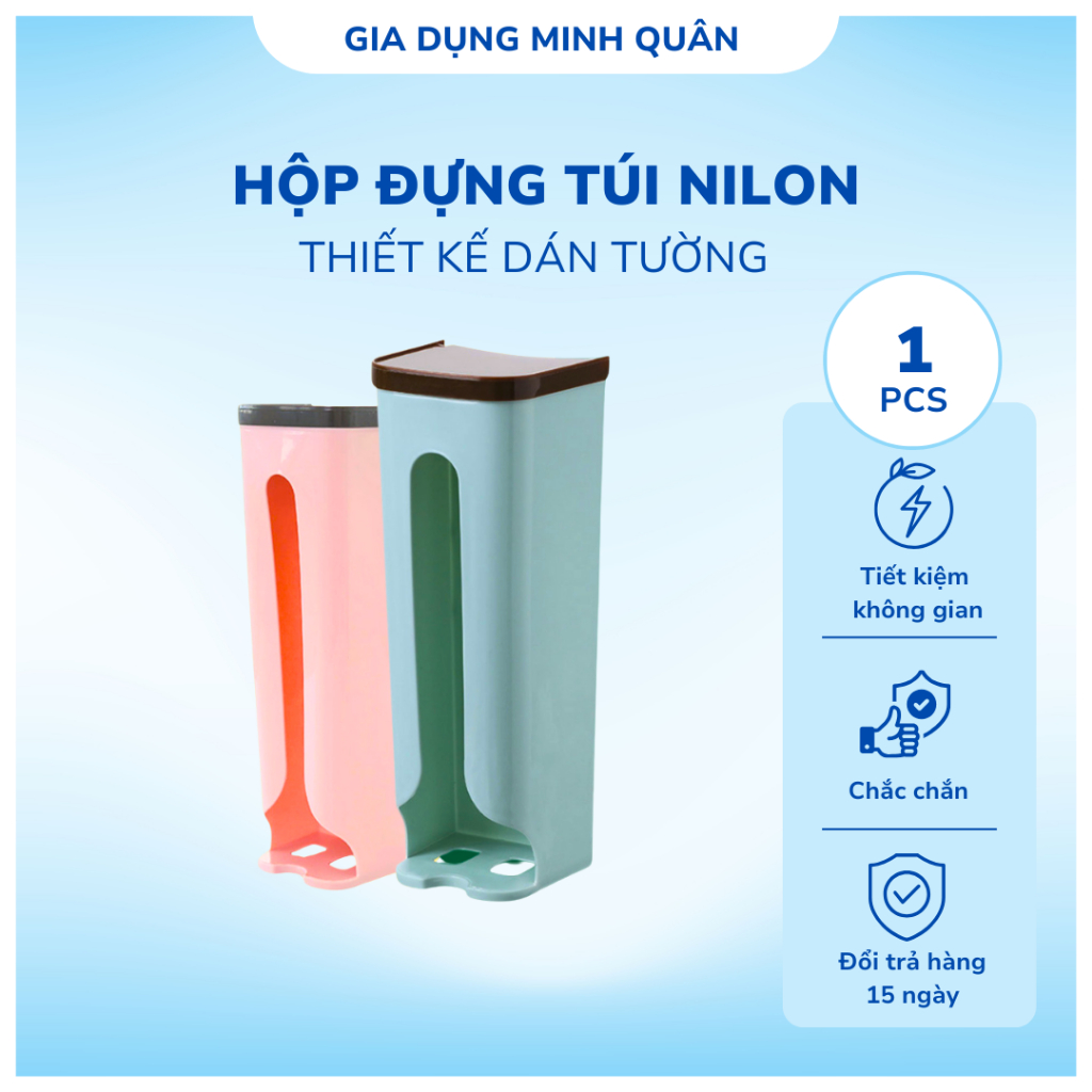 Wall-mounted Plastic Bag Container with Retractable Slot and Lid ...