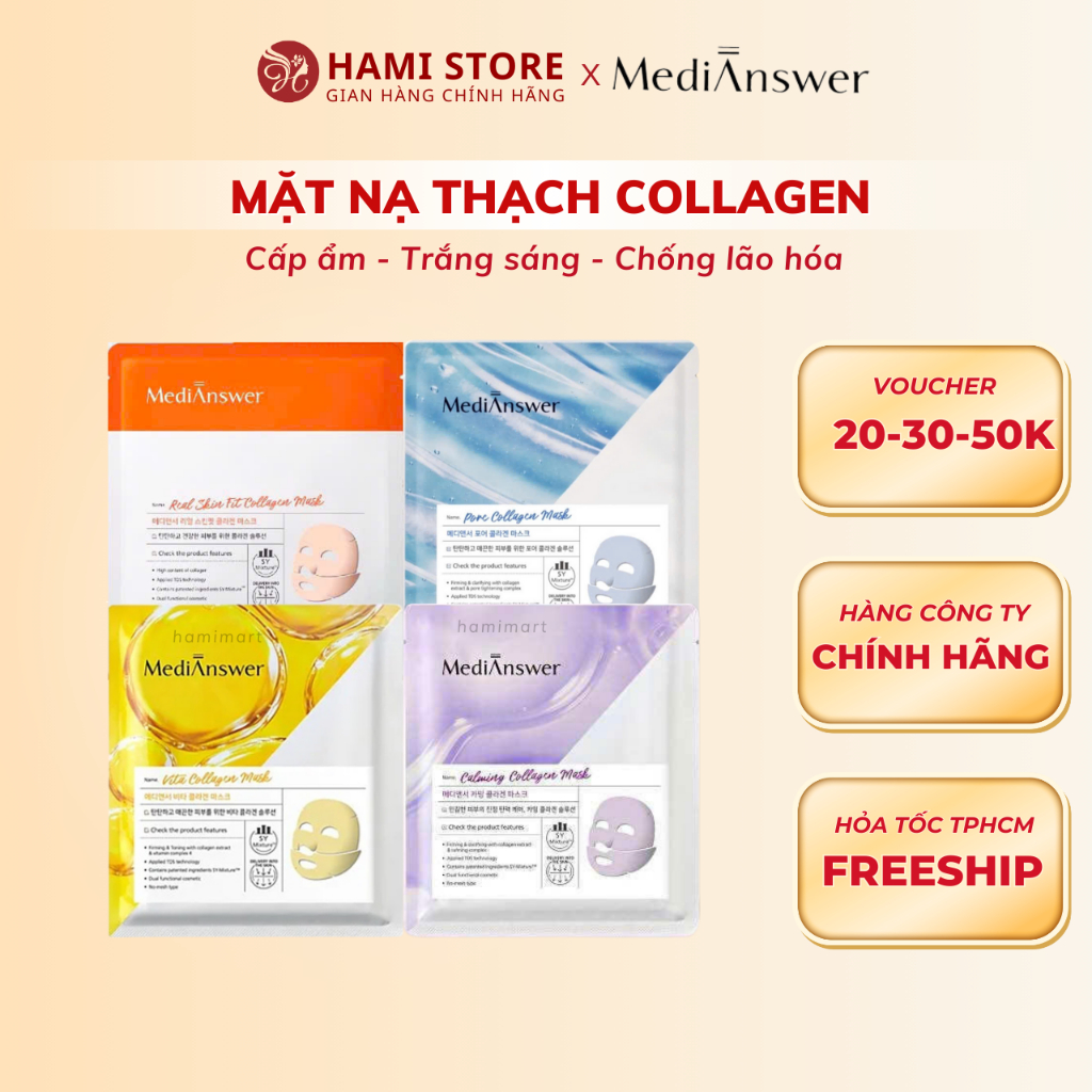 Medi Answer Collagen Vita Collagen Mask Jelly Mask 37g Supports ...