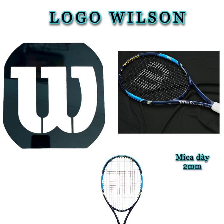 Wilson Head Babolat Prince Yonex Lacoste tennis racket Logo, painted ...