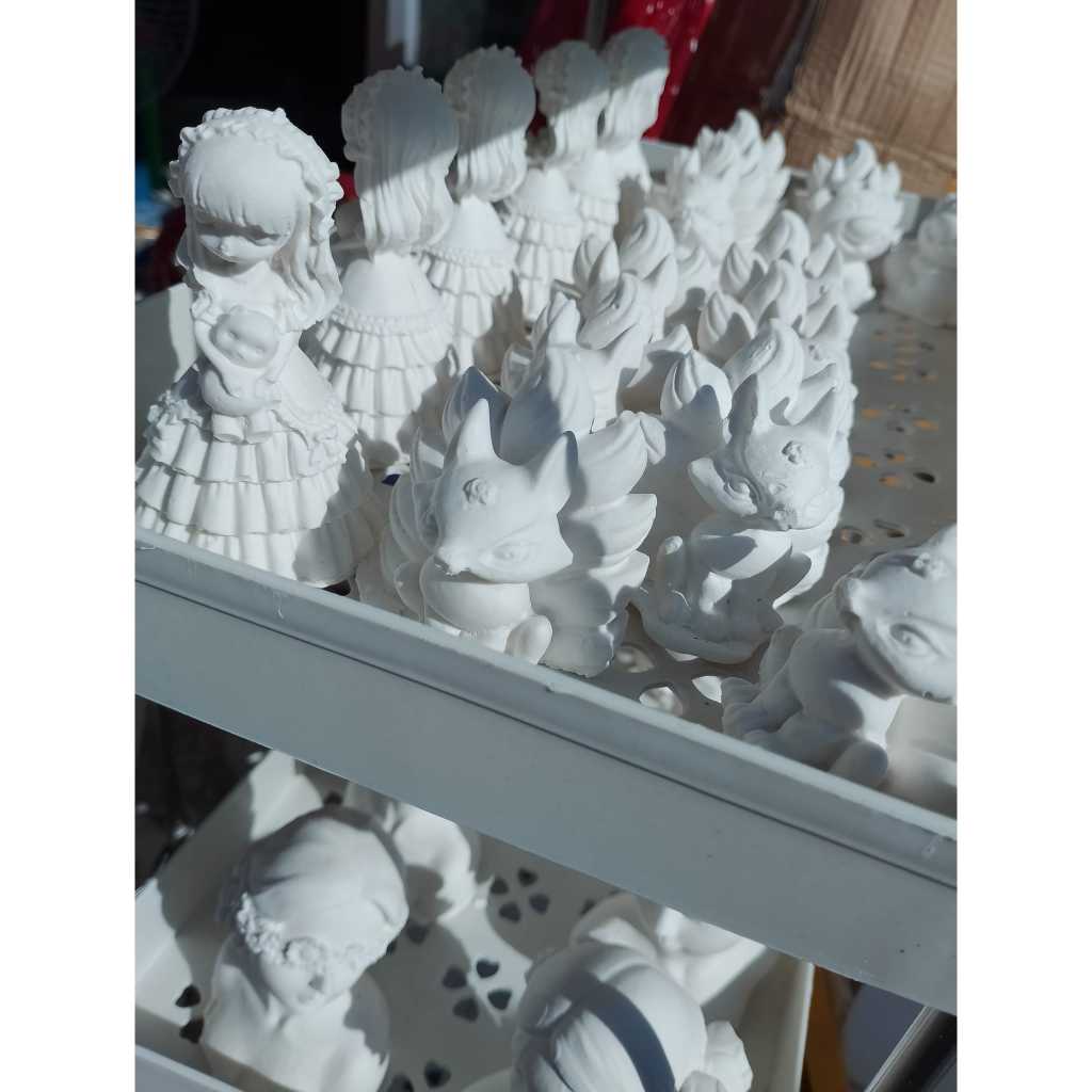 SALE - 100 COLORING PLASTER STATUES IN SIZES ABOUT 5 TO 10CM | Shopee ...