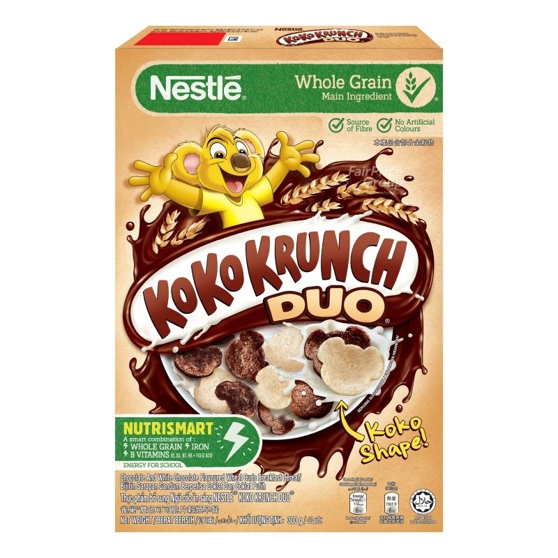 NESTLE KOKO KRUNCH DUO BREAKFAST CEREAL 300GR | Shopee Philippines