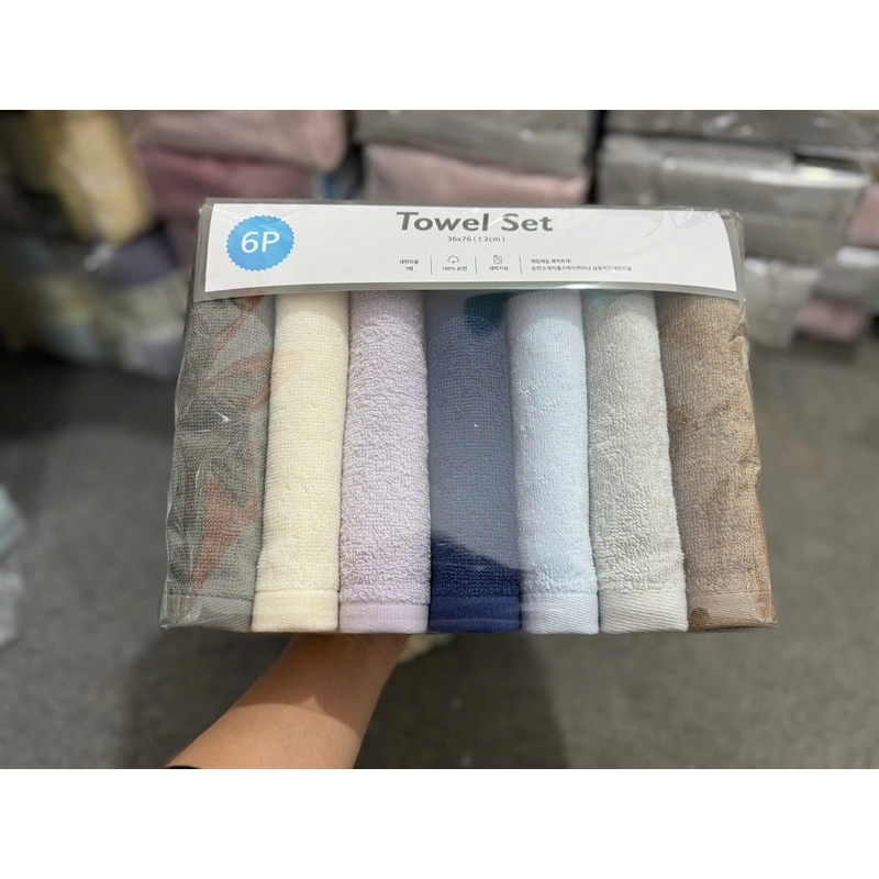 Towel made in Korea 36x76 (set of 7c) | Shopee Philippines