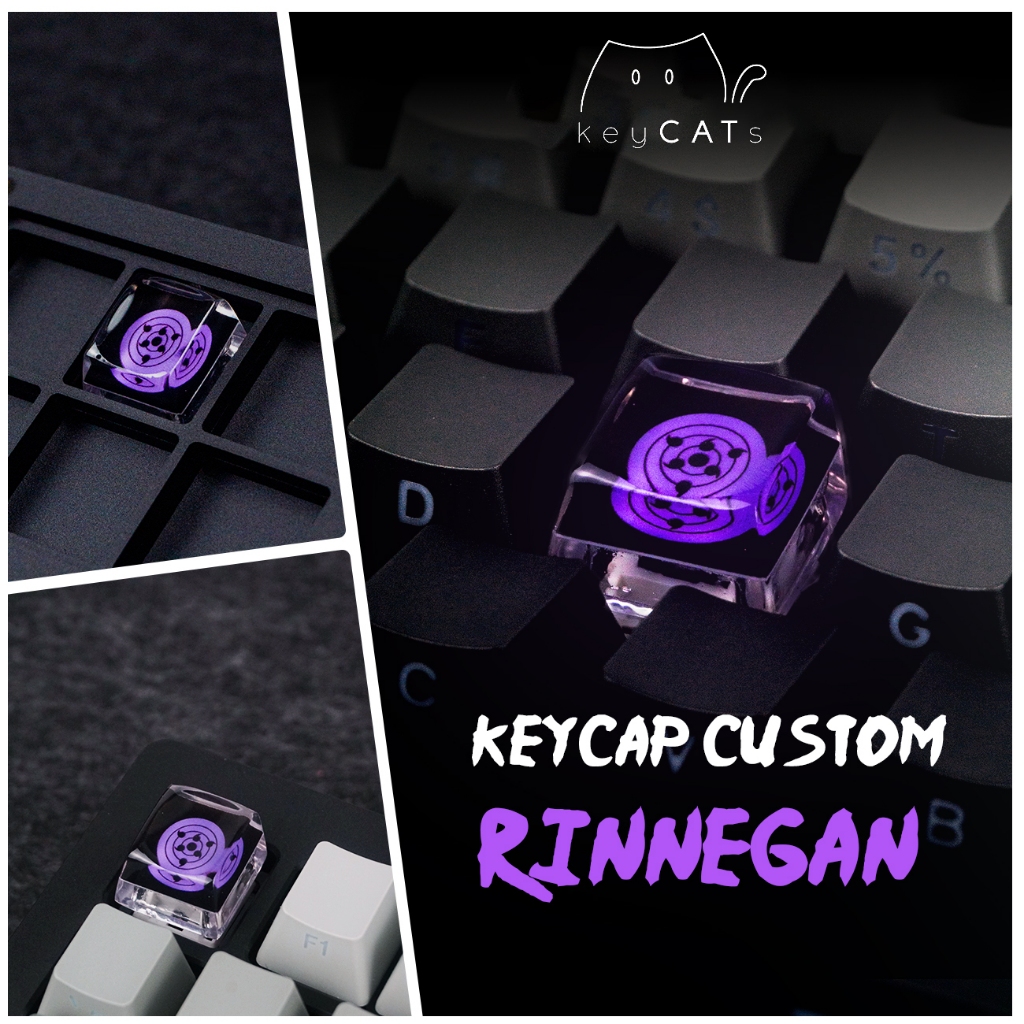 Keycap Rinnegan Naruto - Epoxy Resin mechanical keyboard | Shopee ...