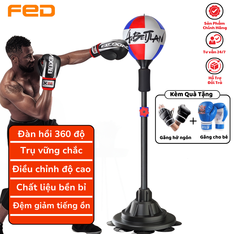 Self-balancing Boxing Punching Pole Solid Pillar, Reflex Training Ball ...