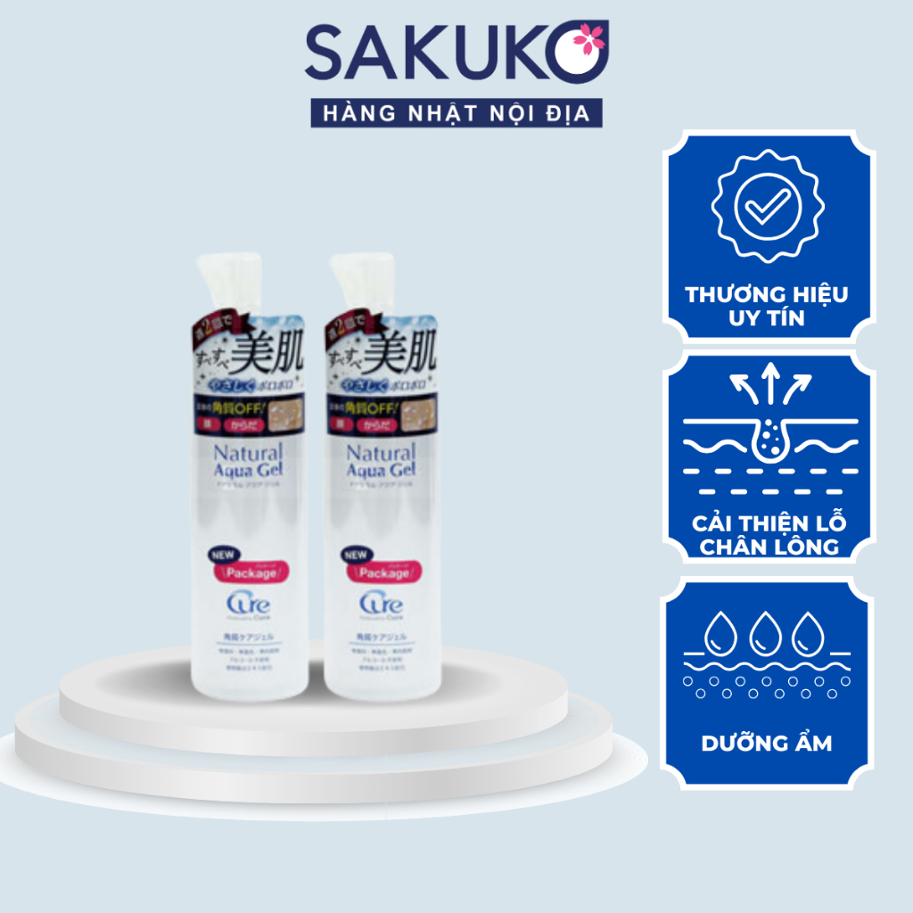 Natural Aqua Gel exfoliator _ CURE_ Japanese standard_ distributed by ...