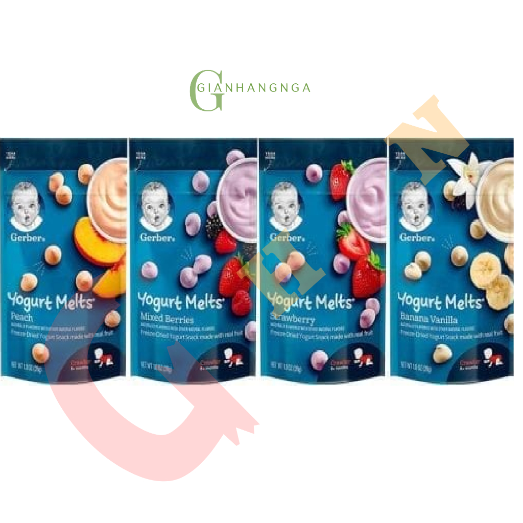 [Weaning]Gerber dry YOGURT GERBER YOGURT MELTS 8+ pack 28g | Shopee ...