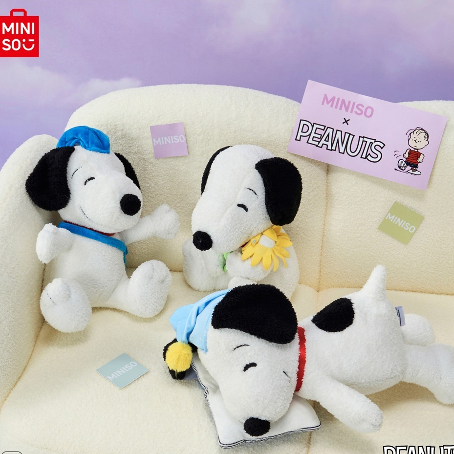 Colorful Miniso Snoopy Stuffed Animals Series Colorful Plush Animal ...
