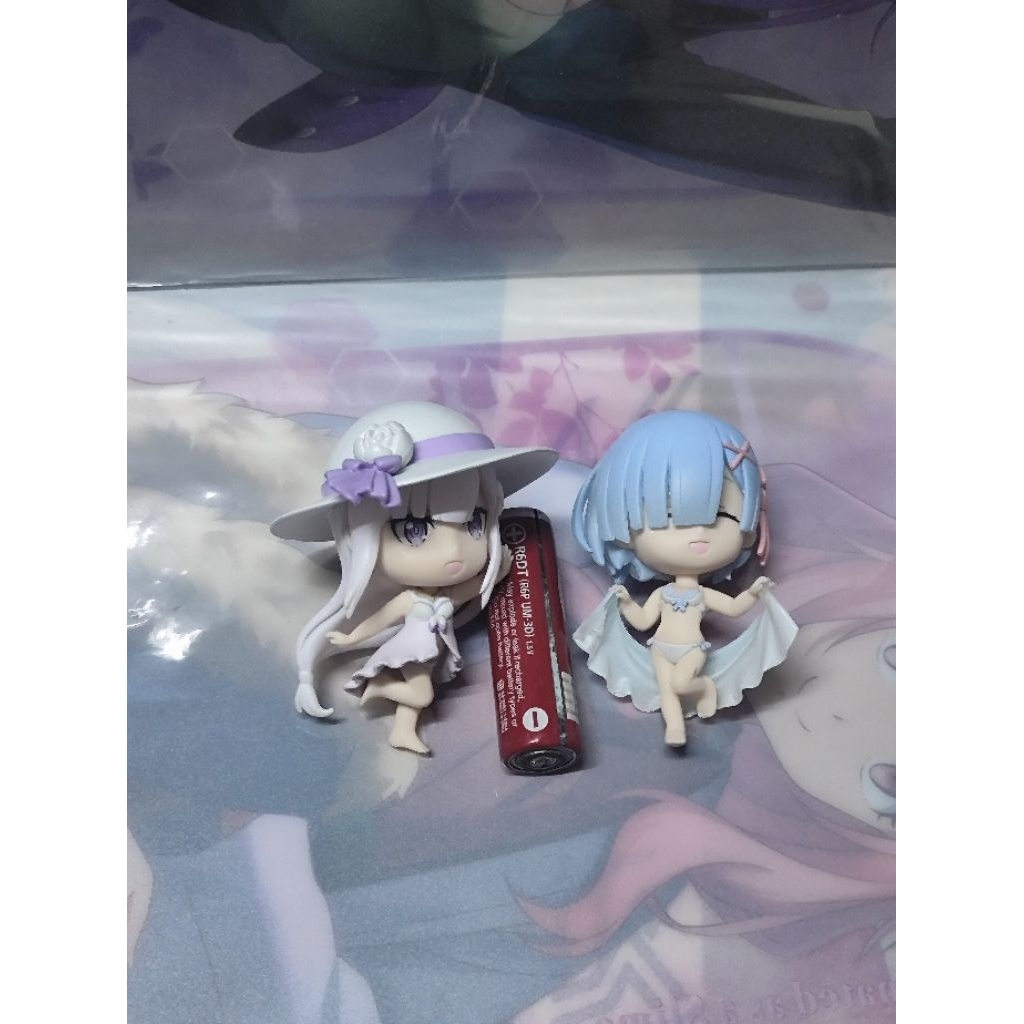 Emilia and Rem models in re: zero | Shopee Philippines