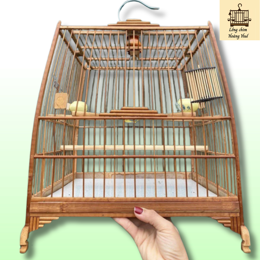 A4- Self-assembled crested bird cage frame made of bamboo material ...
