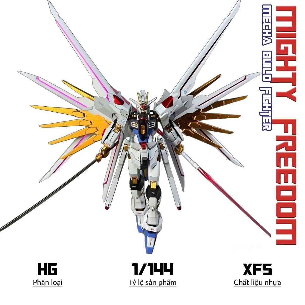 Xingfeng HG Mighty Freedom Model, 1/144 Mecha, Assembly Toy | Shopee ...