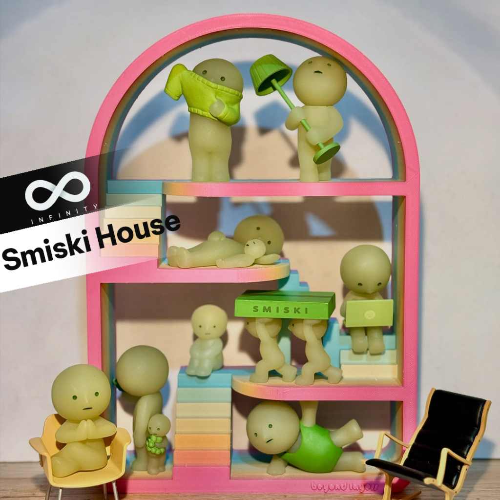 Smiski Display House - Model Collectible Shelf, Doll, Blind Box, Art ...