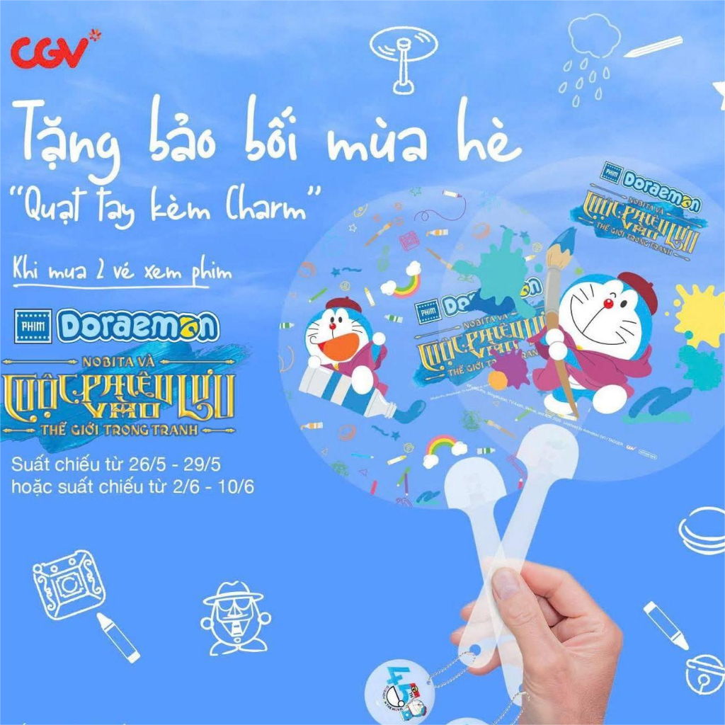 [LIQUIDATION] Doraemon 2025 hand fan publication [Nobita and adventure ...