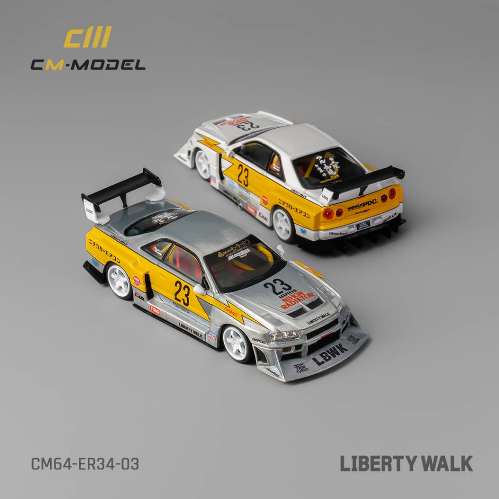 1:64 CM MODEL - LBWK Nissan Skyline GT-R R34, Super Silhouette ER34 ...