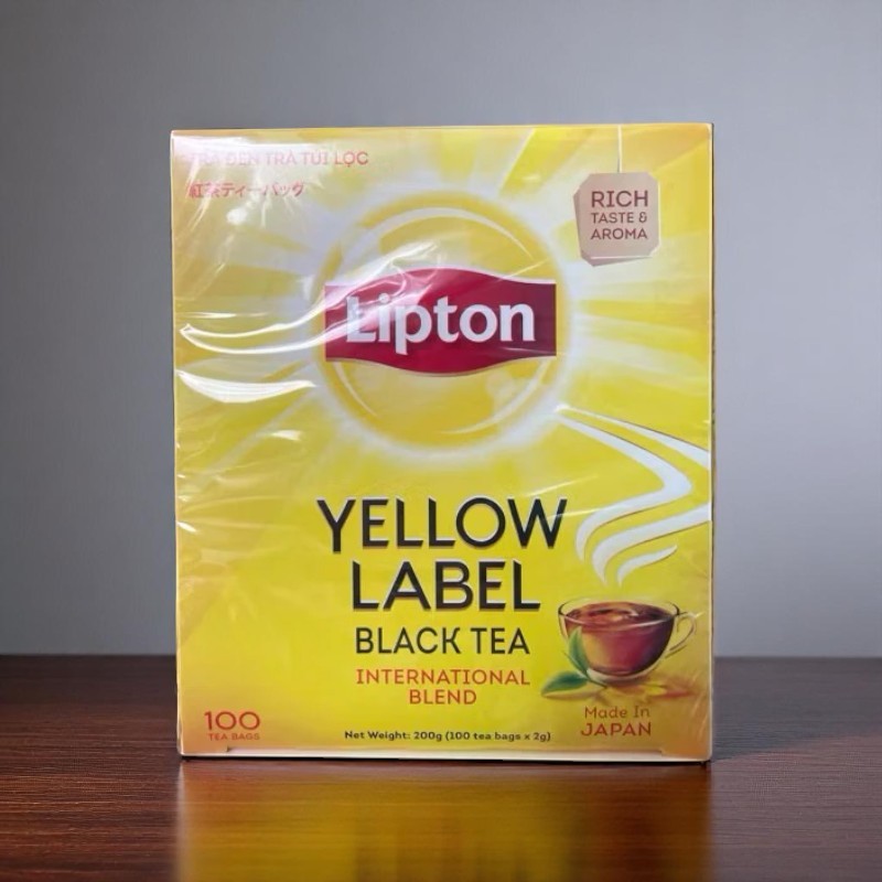 Lipton Yellow Label Tea Bags 100 packs 2g Genuine Black Tea Box ...