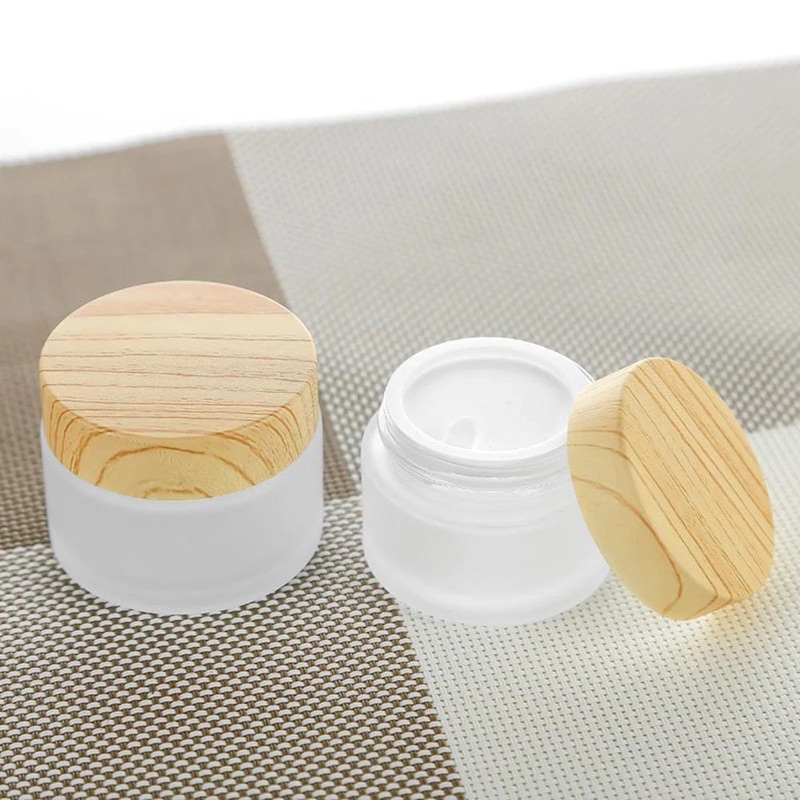10g jar with wooden lid - 10g glass jar - 5g glass jar | Shopee Philippines