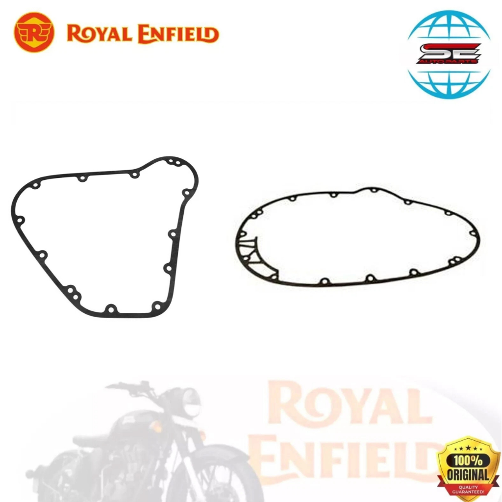 Left and right engine block gaskets for Royal Enfield Cotental and ...