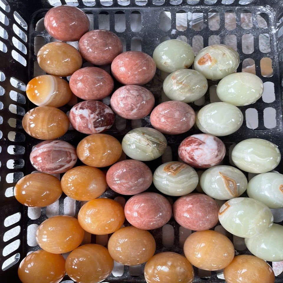 Feng shui egg KT 5cm x 7cm with Jade Emperor Dragon and Pakistani ...