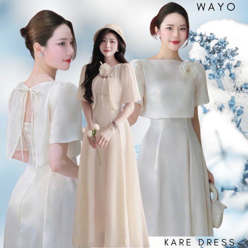 [Kare Dress] WAYO Dress designed with 2 straps and a luxurious ...