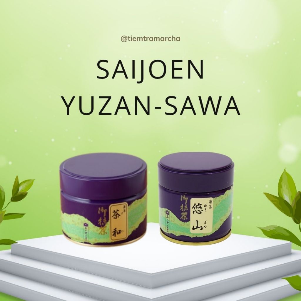 Japanese domestic MATCHA brand SAIJOEN - Sawa(Chawa), Yuzan ...