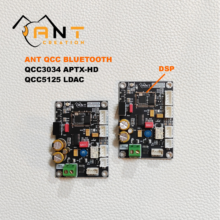 ANT DIY - Bluetooth Circuit APTX-HD/ LDAC QCC3034/ QCC5125 + DAC I2S ...
