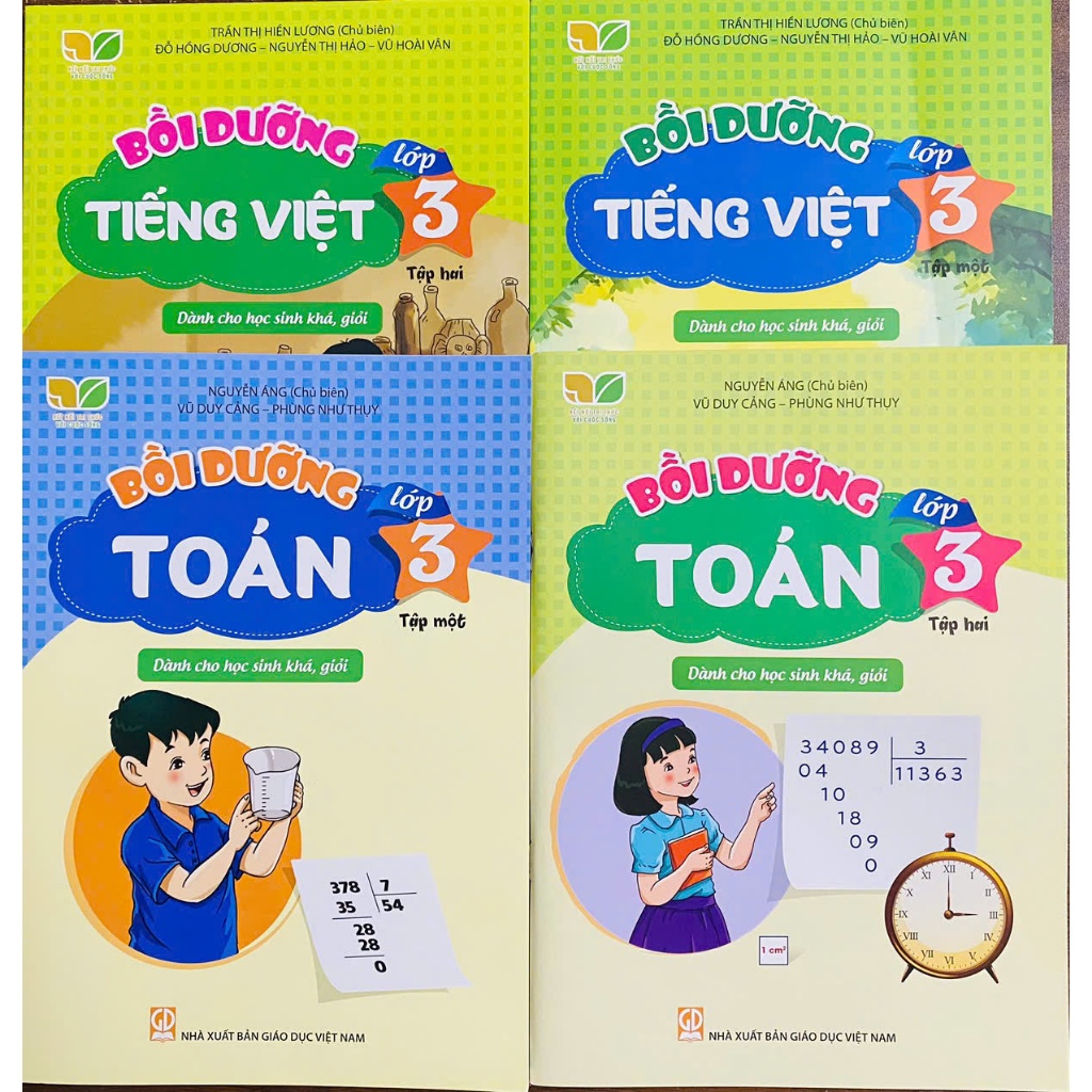 TRI Book - Math and Vietnamese training for grade 3 Volume 1+2 ...