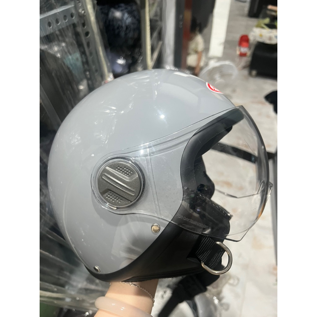 [Used used helmet] 3/4 helmet with glasses Andes 382 - 3S382H for men ...