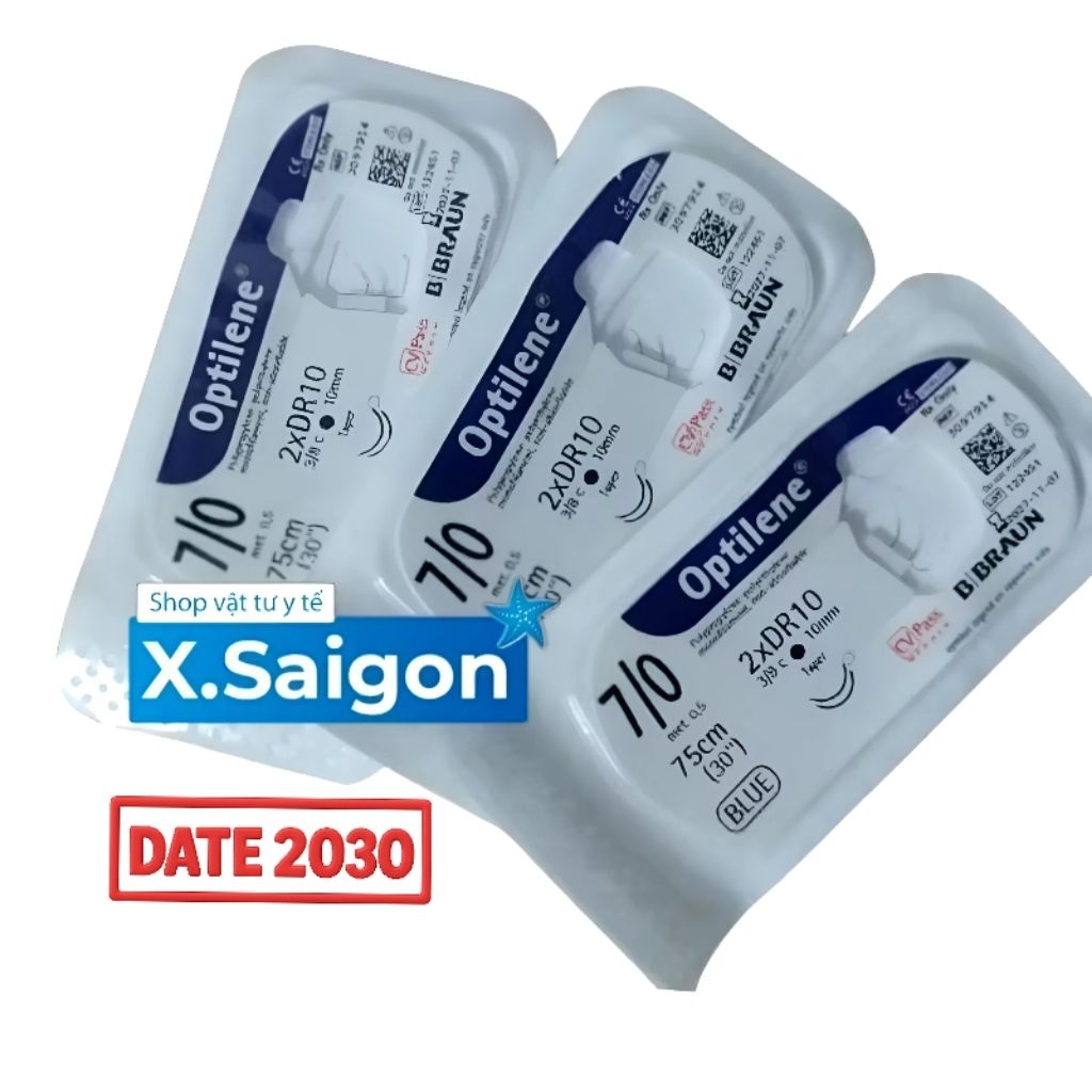 (Separate odd fibers) OPTILENE 7 surgical thread (similar to Prolen 7 ...