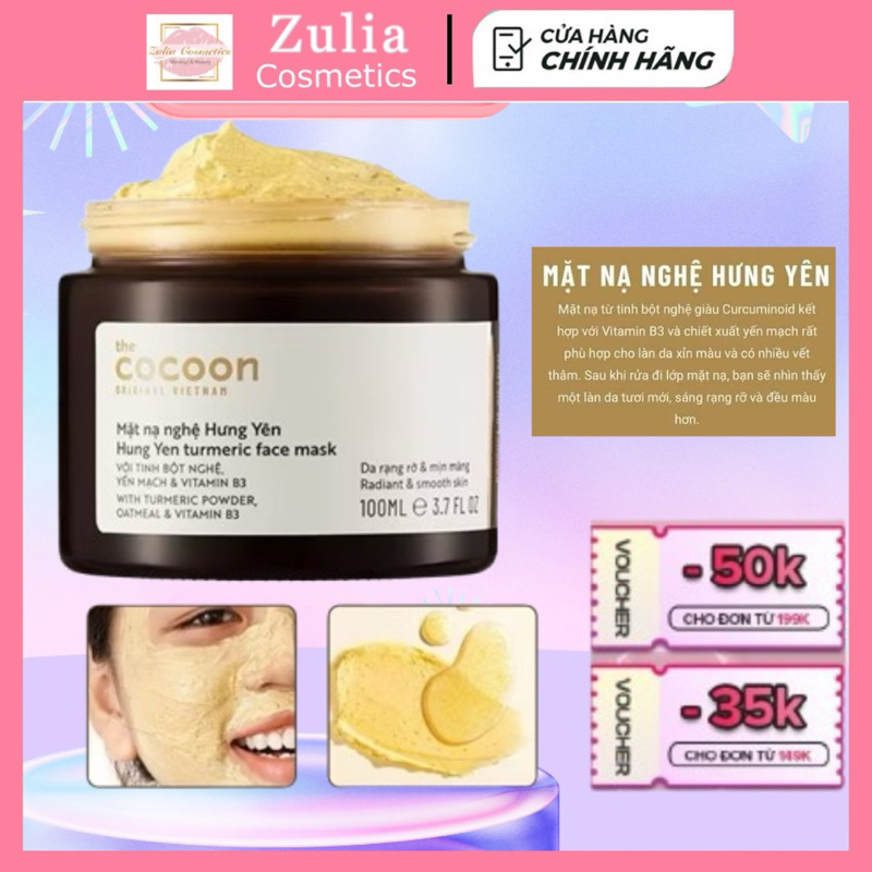 [COCOON] Hung Yen Cocoon Turmeric Face Mask Helps Skin Radiant & Smooth ...