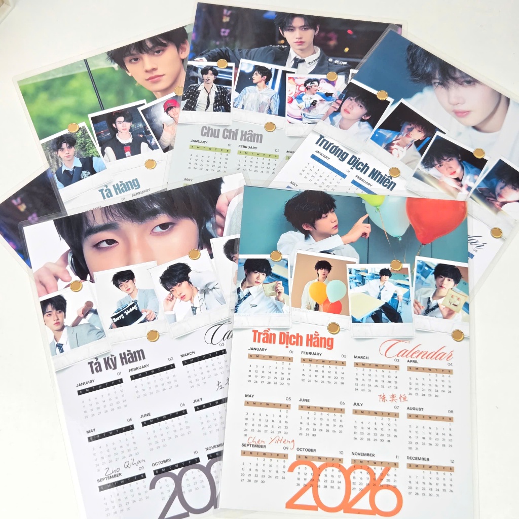 Wall calendar 2026 IDOL TF clan laminated Plastic TooYoo BK01950 ...