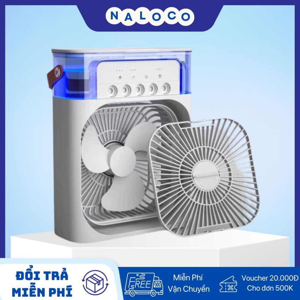 Mini steam air conditioning fan, desktop cooling steam fan with 3 wind ...