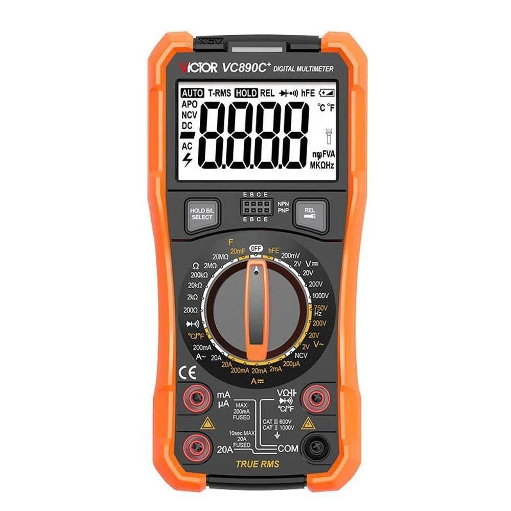Vom VICTOR VC890C+ Multimeter Measures Voltage 750V/1000V, Fireproof ...