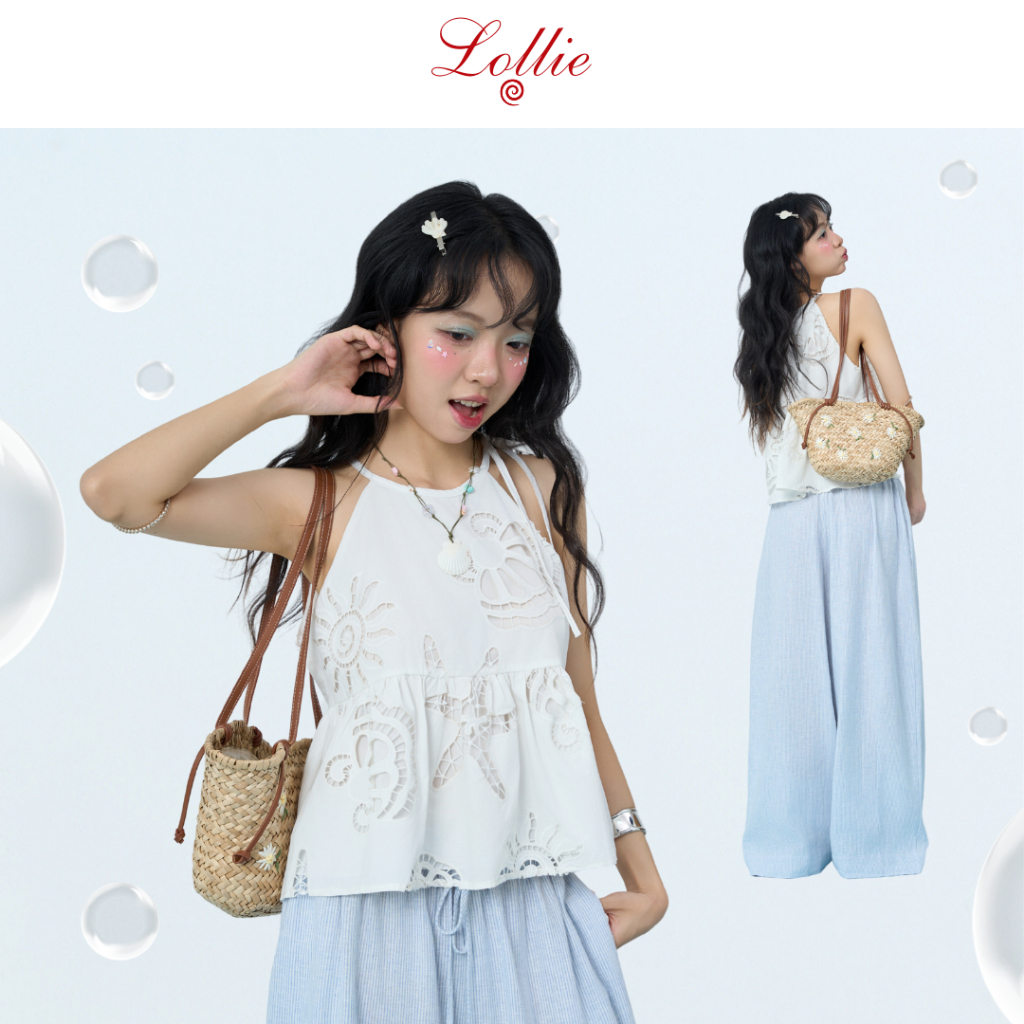 LOLLIE STUDIO - Aiko Top starfish pattern camisole TKA440 | Shopee ...