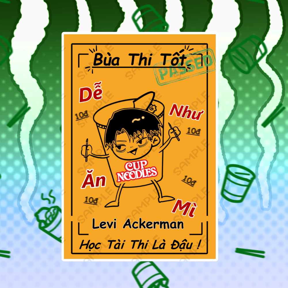 Levi Ackerman Card, Levi Ackerman Anime Attack on Titan Lucky Card ...