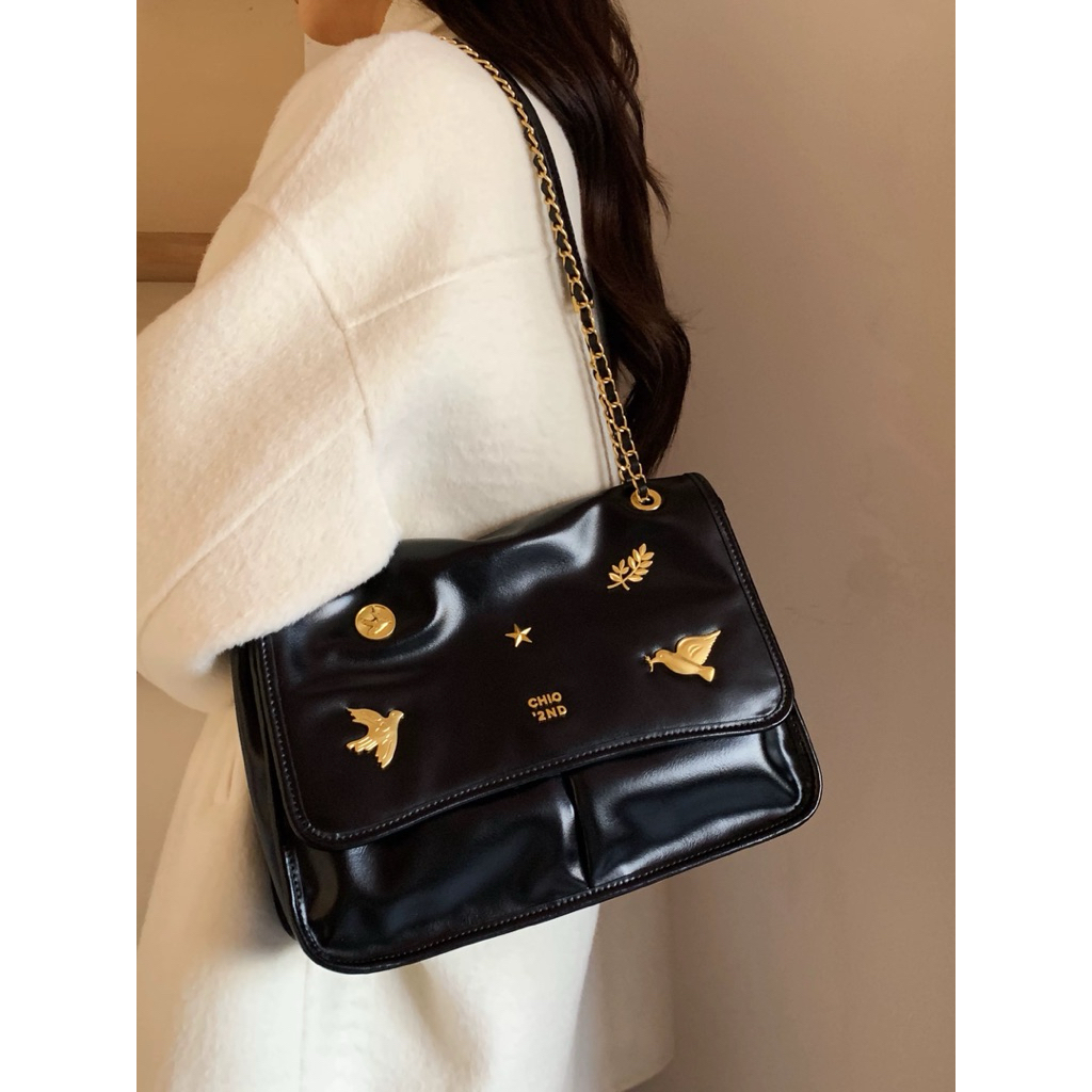 Genuine Chio2nd women's handbag, size 30x10.5x23cm, Chio2nd bag ...