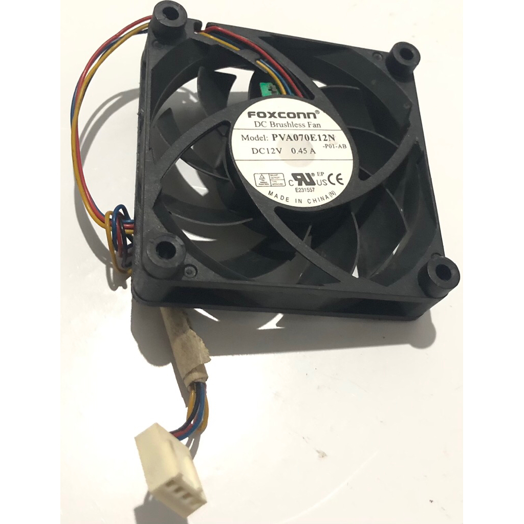 FOXCONN fan 7cm 12V 0.45A 4 pin – main heatsink, case, PSU | Shopee ...